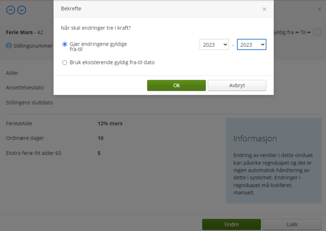Flere stillinger - feriepenger og feriedager
