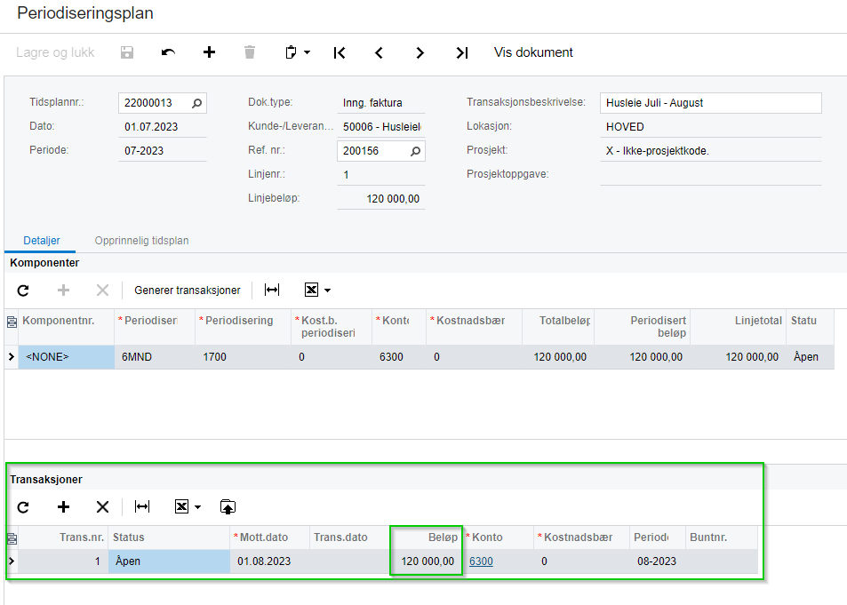 Periodisering - bli kvitt feilopprettet periodiseringsplan