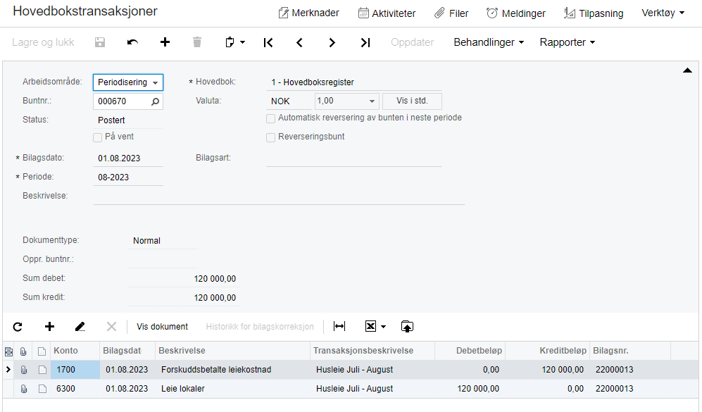 Periodisering - bli kvitt feilopprettet periodiseringsplan