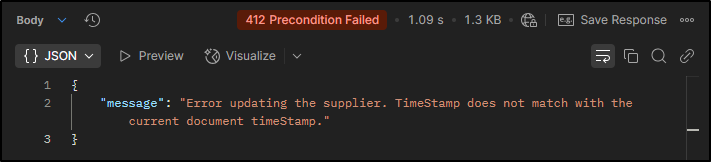 Using "ETag" and the "If-Match" conditional header in VismaNet API ...