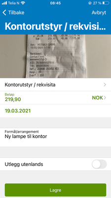Visma Employee App / lønnsslipp