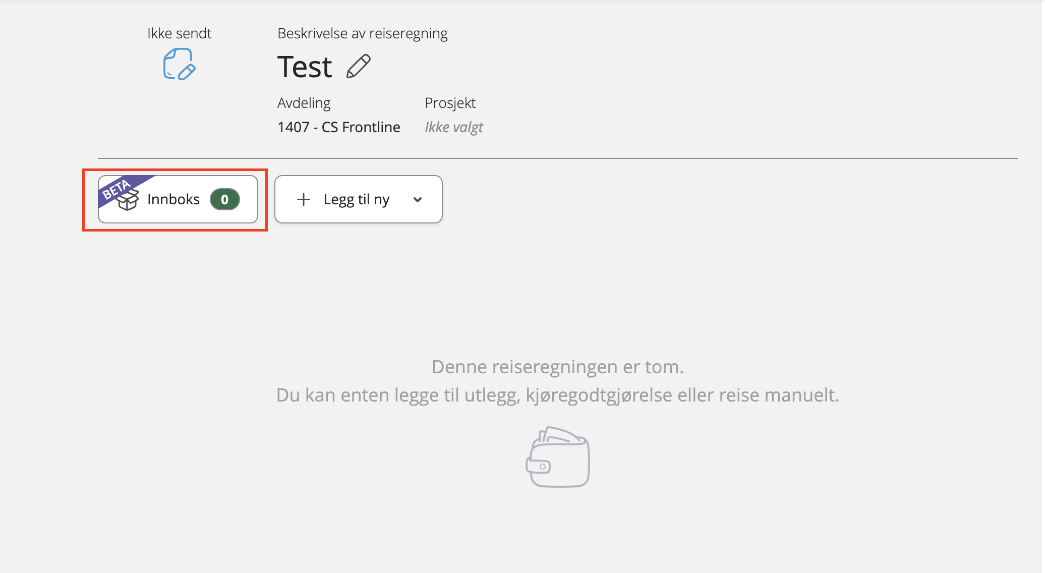 Innboks i Visma.net Expense